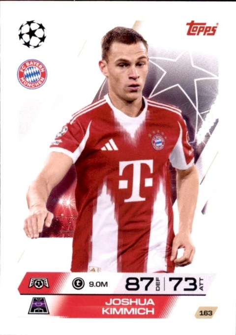 163 Joshua Kimmich FC Bayern Base Match Attax 2025/26 > Topps